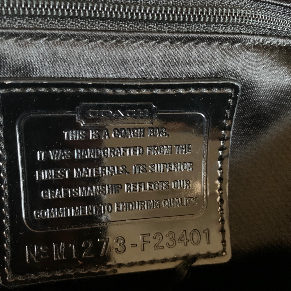 Coach Daisy Liquid Gloss Pocket Hobo/ Swing Bag - Gem